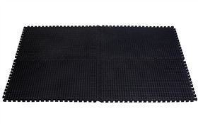 rubber anti-fatigue mat with interlocking